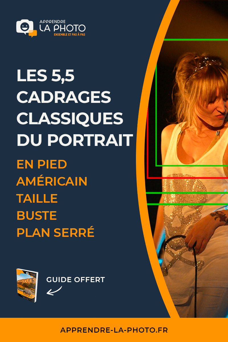 PORTRAIT : les 5,5 CADRAGES classiques (plein pied, ...)